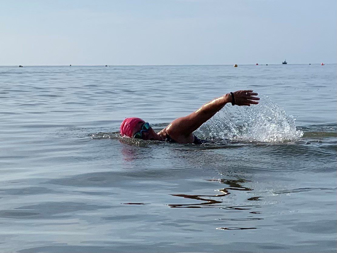 Taking the plunge: BCD VP Claire Stephens swims to end modern slavery ...
